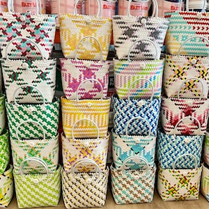 Rainforest Indigenous Handcrafted Multicolor Tote Bag | Borneo Penan ...