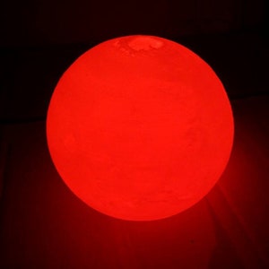 Mars Planet Night Lamp - Etsy