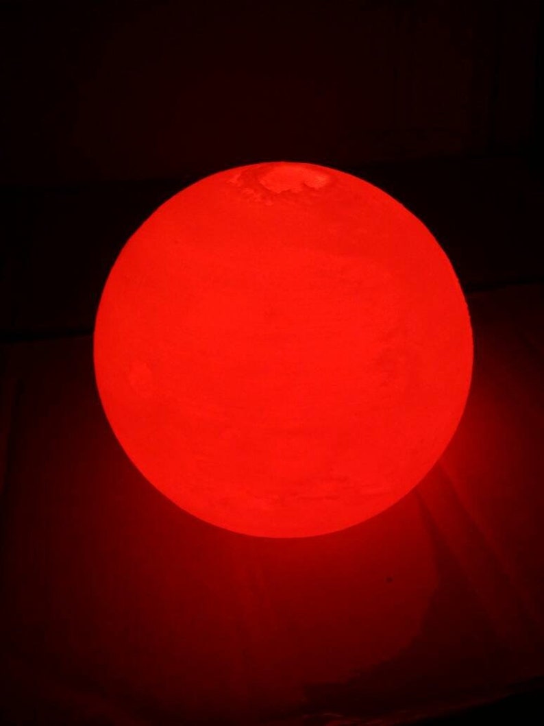 Mars Planet Night Lamp - Etsy