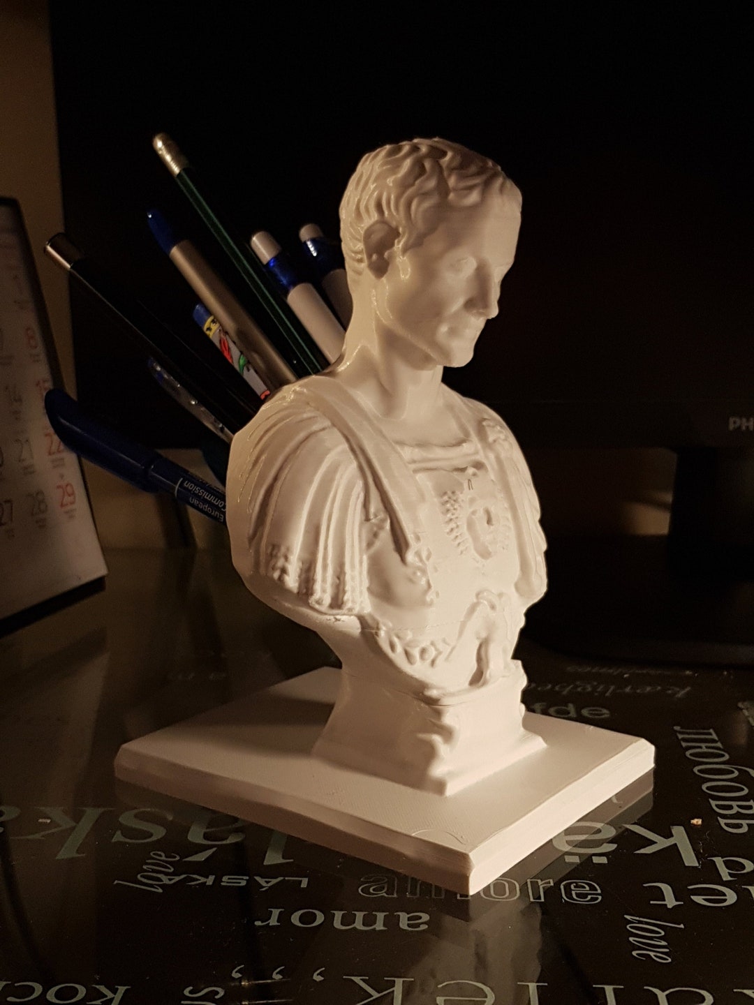 Julius Caesar Pen Holder Ancient Rome Inspired Desk Decor - Etsy