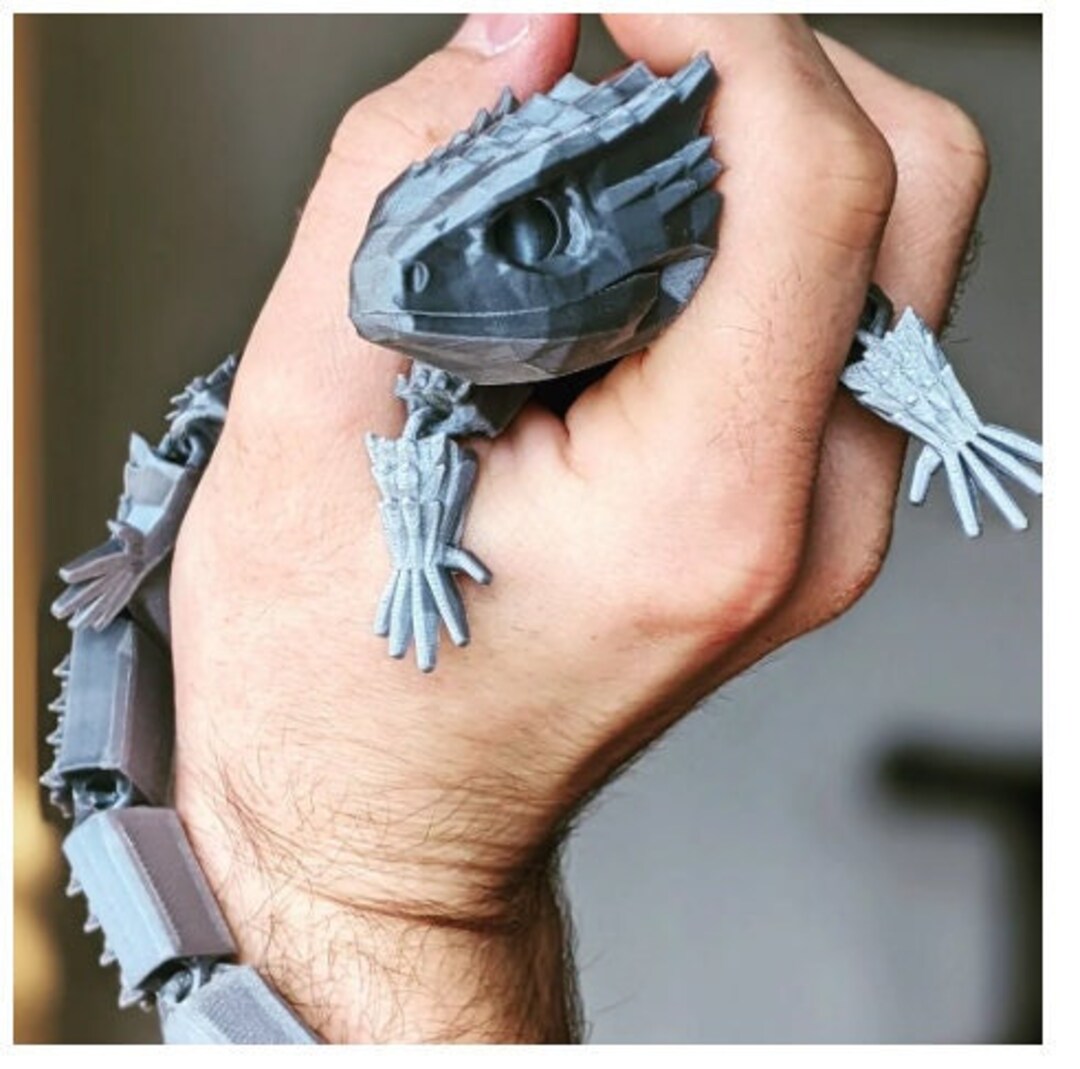 Crocodile Lizard Iguana Gila Monster Flexible Posing Articulated ...