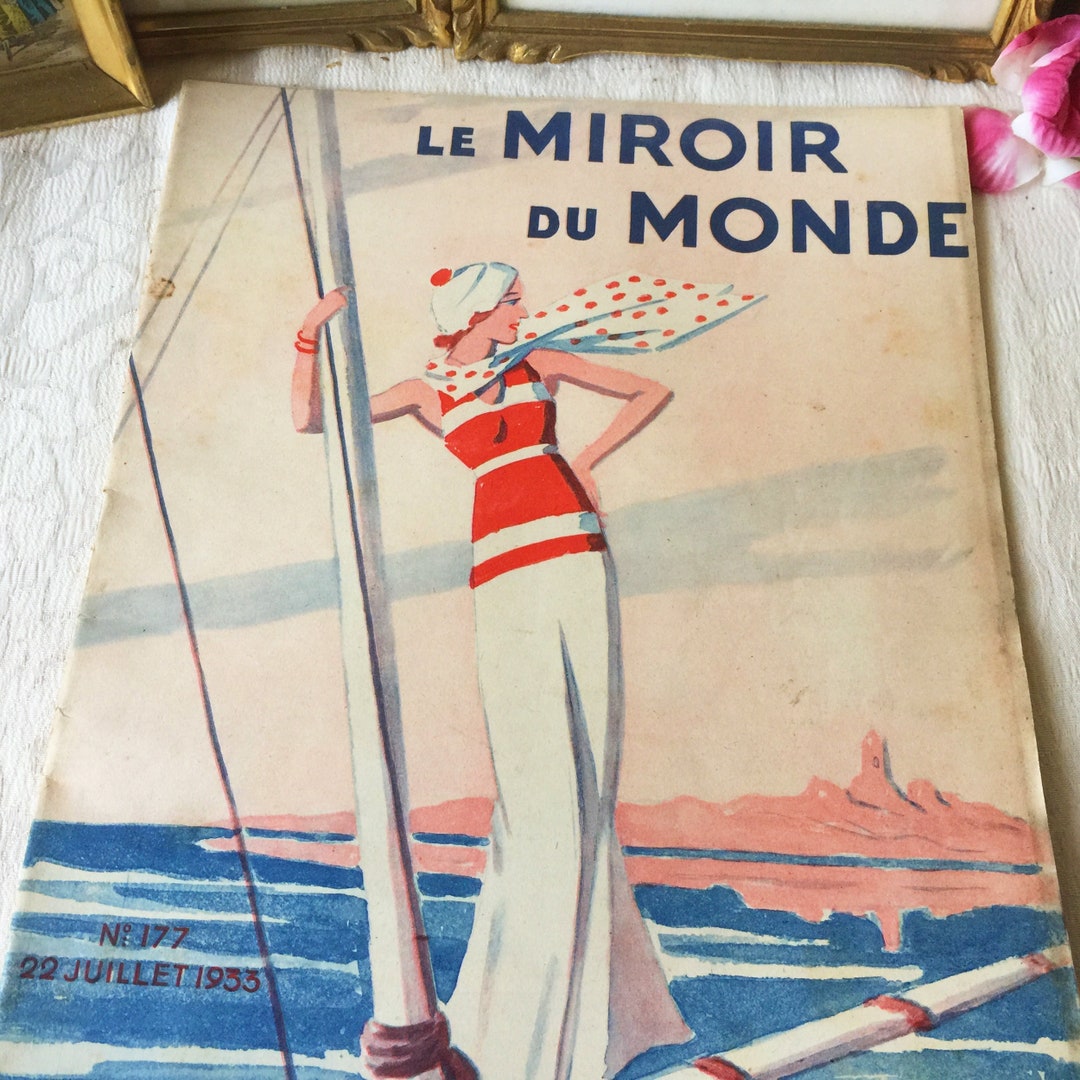 1933 French News Magazine, Vintage World News Zine, 1930s Newspaper ...