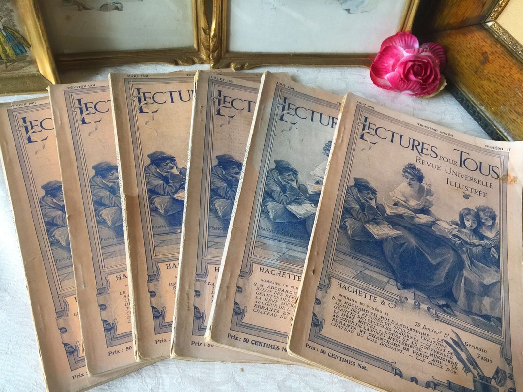 Antique French News Magazines, Antique Illustrated French Publication ...