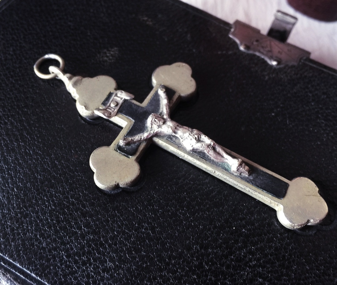 Antique French Pectoral Crucifix Cross Monk Cross Catholic - Etsy