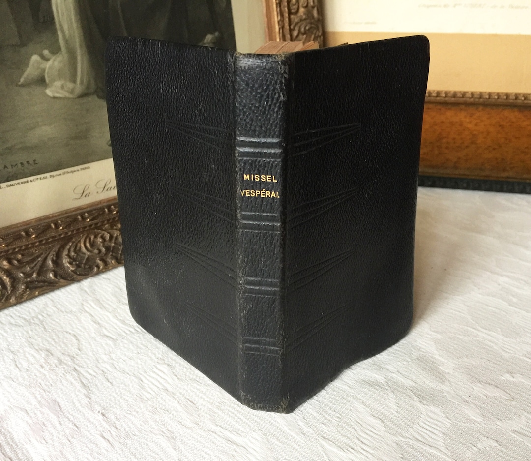 Vintage French Catholic Missal, Antique Mass Book French-latin, Leather ...