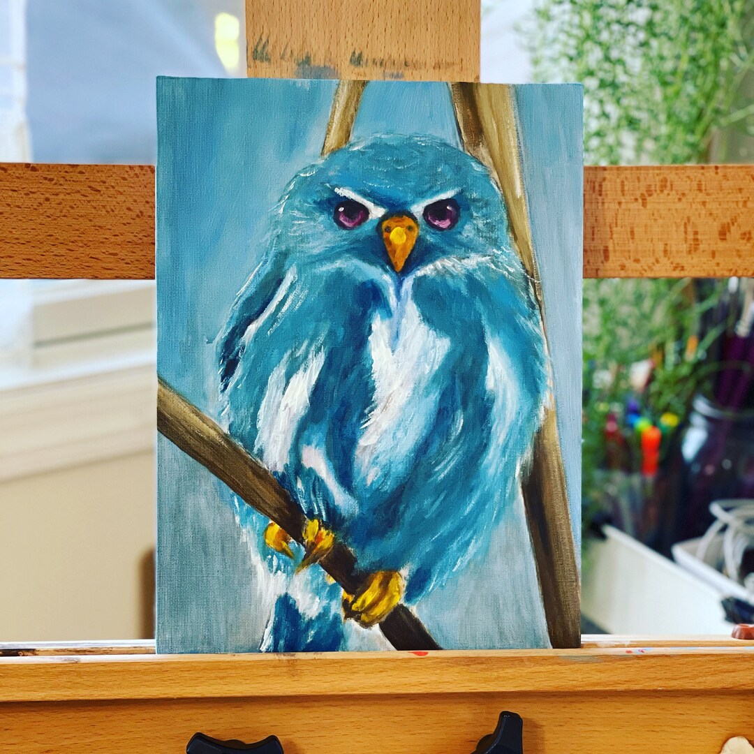 Pygmy Owl Oil Painting - Etsy