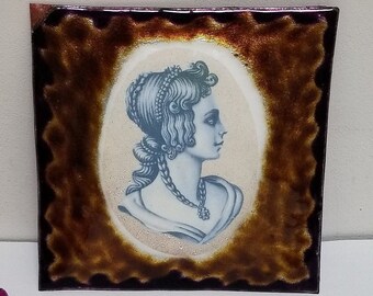 Antique Portrait Tile - Etsy