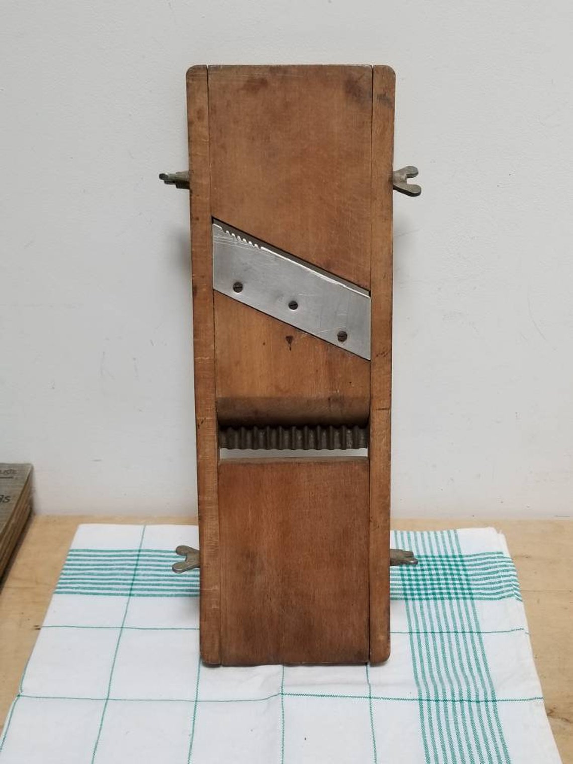 Vintage French Antique Kitchen Wood Mandolin Vegetable Slicer | Etsy
