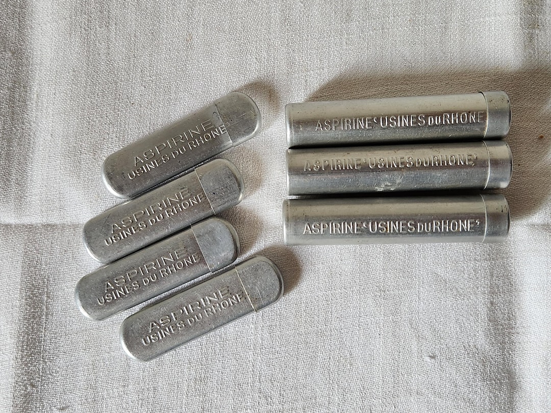 Vintage French Metal Aspirin Box - 1930s Usines Du Rhone - Etsy