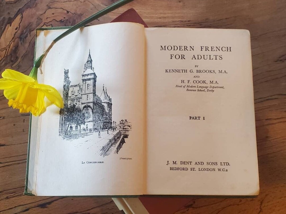 Vintage Modern French for Adults Part 1 Brooks & Cook 1957 Edition ...