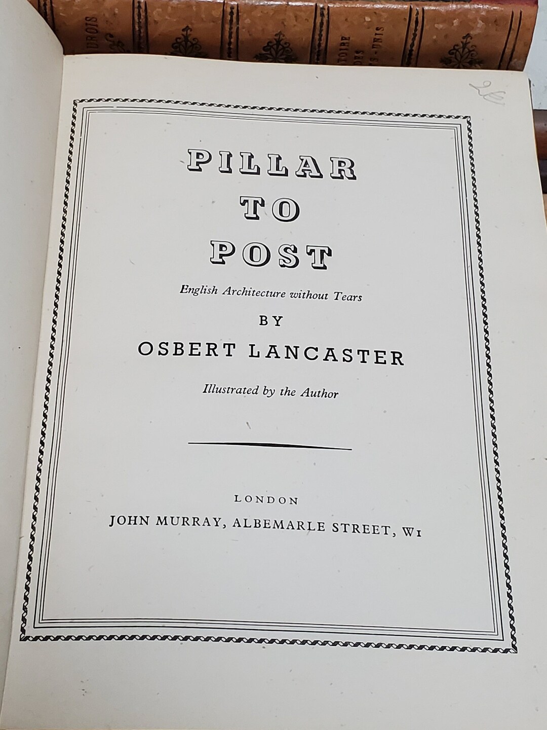 Vintage 1944 Pillar to Post - English Architecture Without Tears by ...