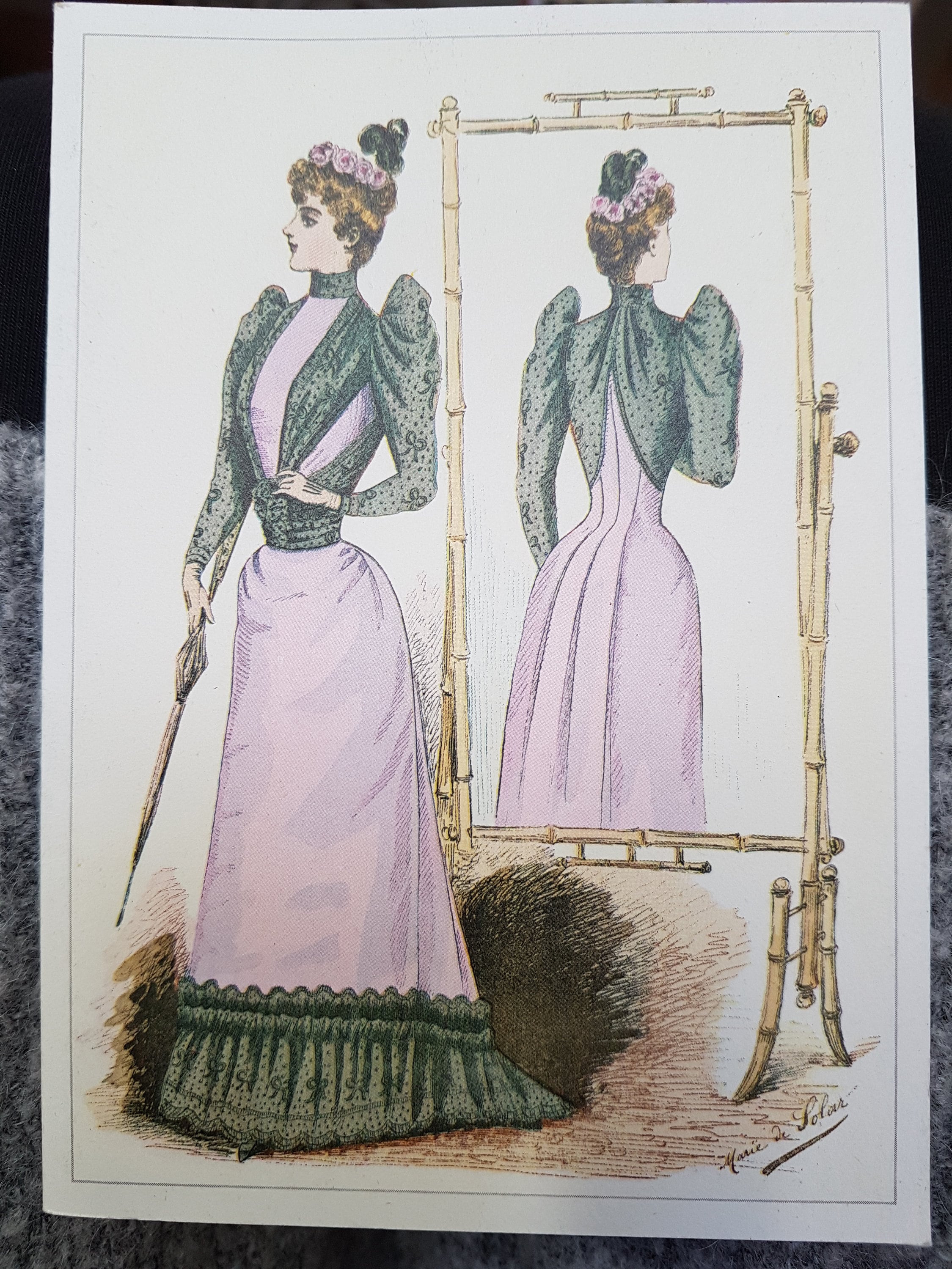 Set of Vintage French Picture Cards. Historical Fashion - Etsy