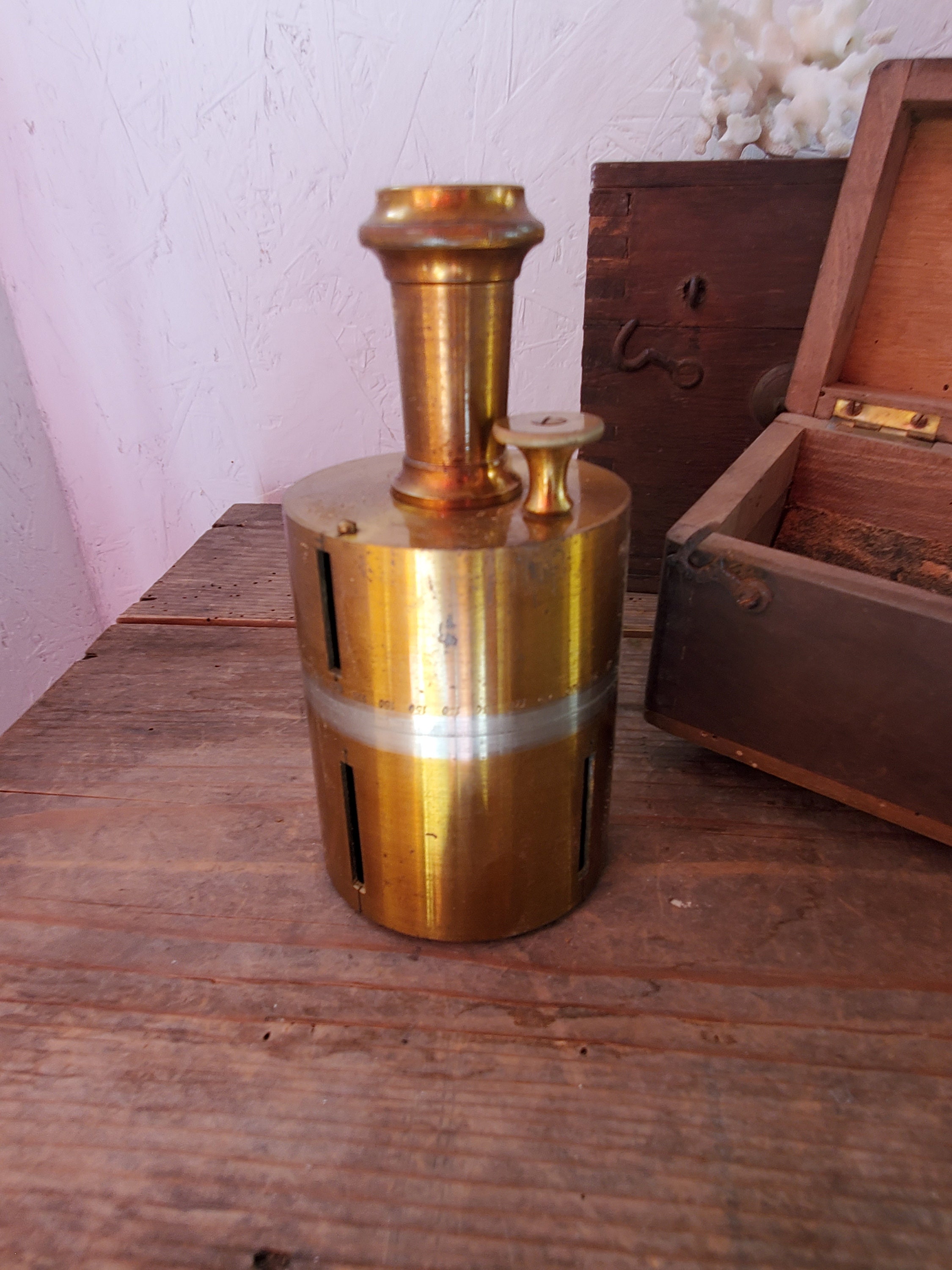 Antique 19th Century Pantometer Brass Surveyors Instrument in Original ...