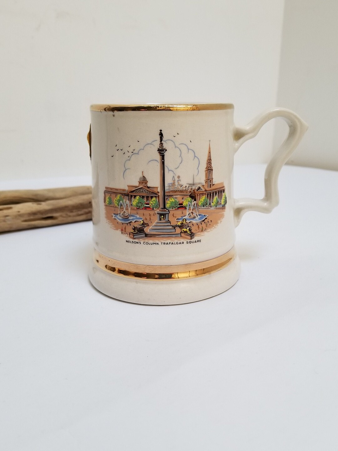 Vintage British Prince William Ware Ceramic Mug With 22 Carat Gold ...