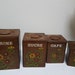 Set of 4 French Wooden Kitchen Boxes Canisters Storage Jars - Etsy