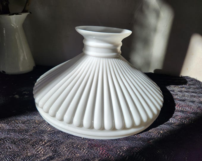 1920's off White Translucent Milk Glass 8 3/4
