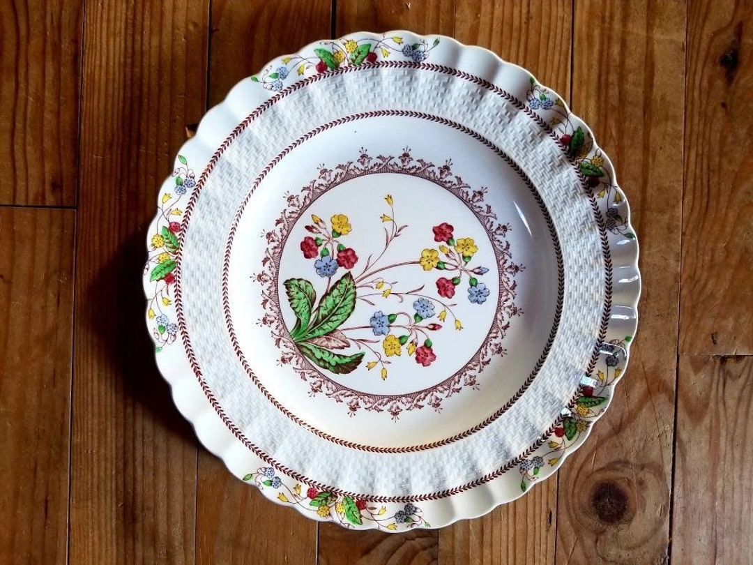 Vintage English Stoneware Hollow Plate by Copeland 'spodes Cowslip ...