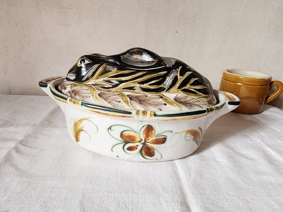 Vintage French Quimper Keraluc Hare Casserole Dish Game Animal ...