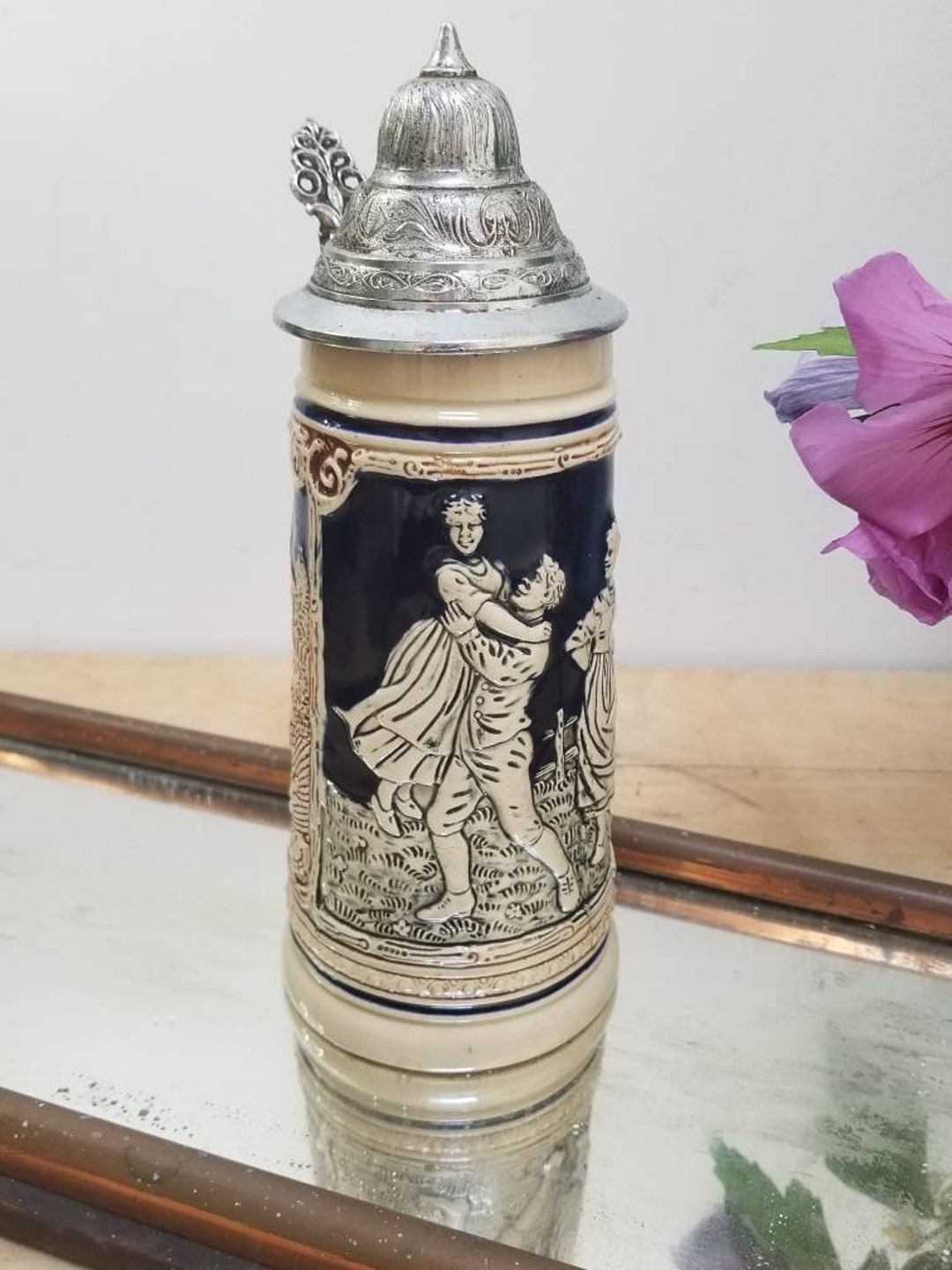 Vintage Marzi and Remy German Beer Stein Folk Dancing Design - Etsy