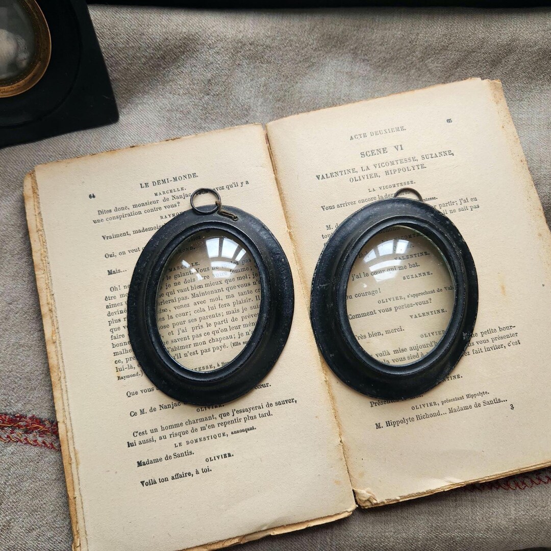 Antique 1800s Victorian 2x Miniature Rustic Tin Type Frames for Home ...