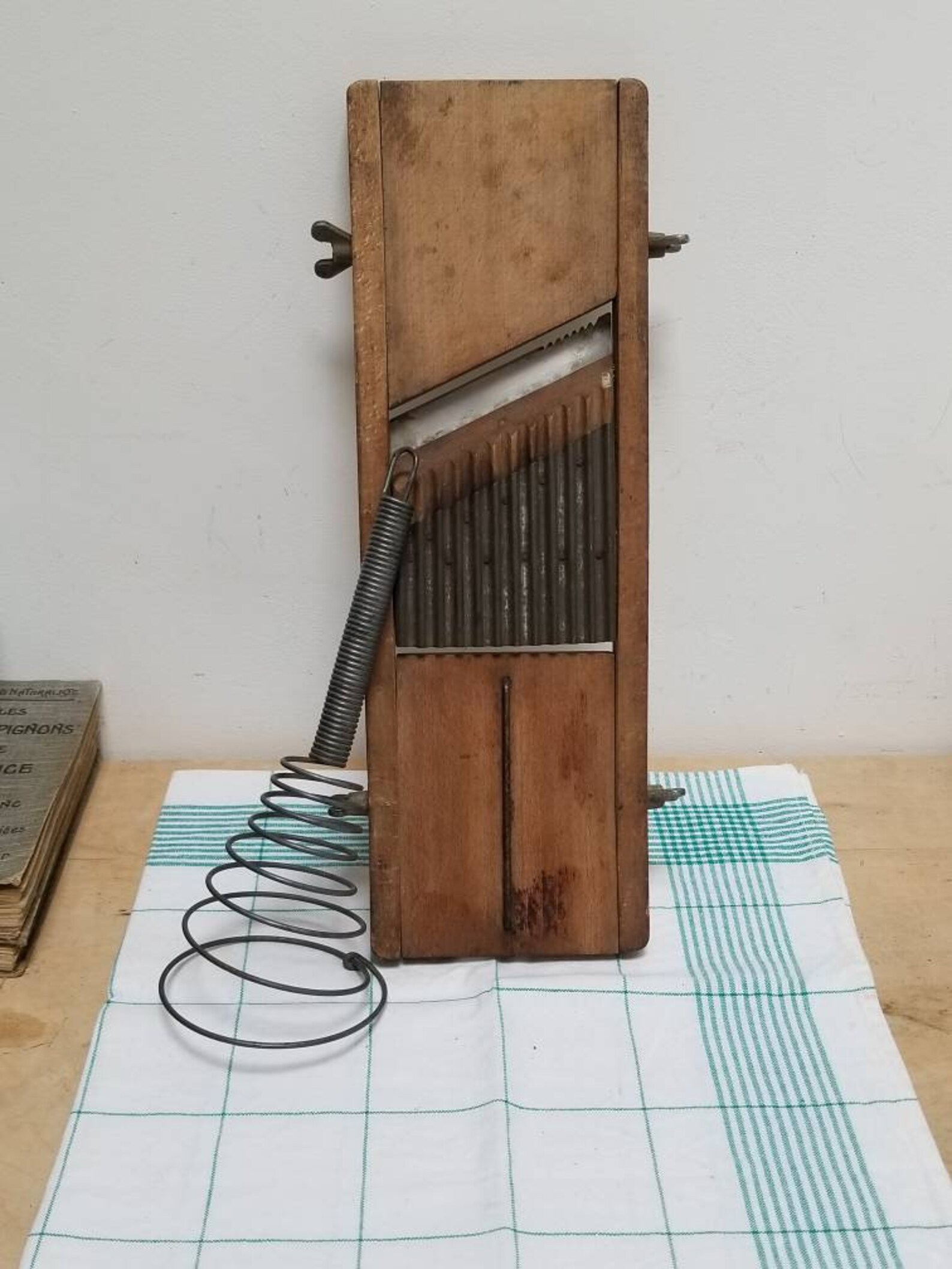 Vintage French Antique Kitchen Wood Mandolin Vegetable Slicer | Etsy