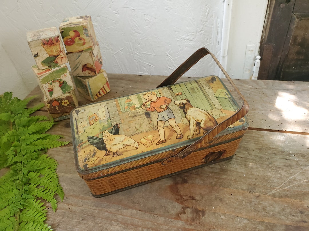 Vintage 1930s French Outer Snack Box. Snack Tin - Etsy
