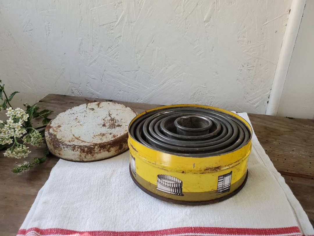 Vintage French Matfer Biscuit Cutters in Tin. Matfer Moule A Pate ...