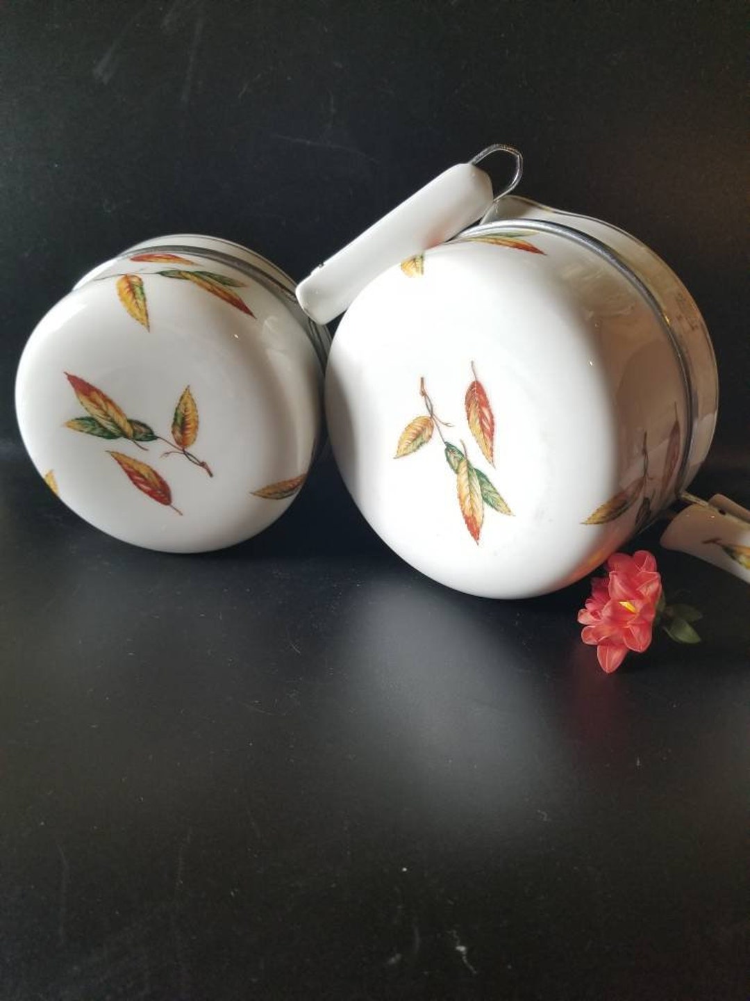 Vintage French Aluminite Frugier Limoges Porcelain Saucepans. - Etsy