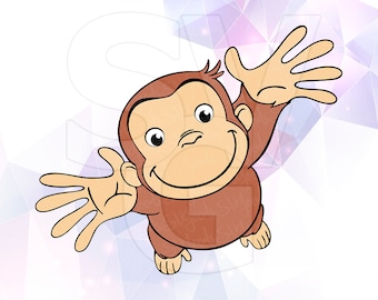 Curious george svg | Etsy