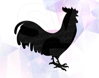 Rooster dxf | Etsy