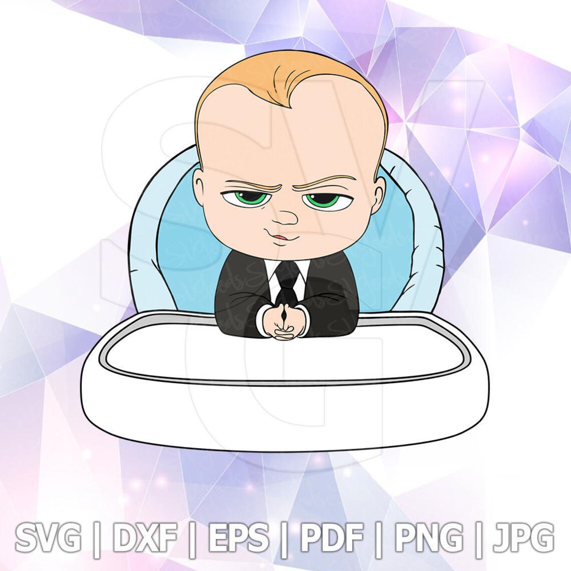 The Boss Baby Layered SVG DXF EPS Vector Silhouette Cricut | Etsy