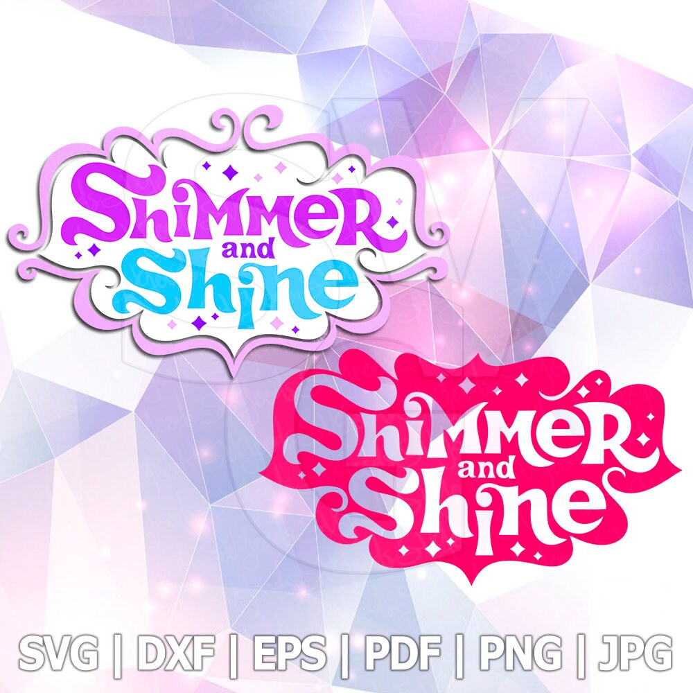 SVG Shimmer and Shine DXF EPS Layered Cut Files Cricut Designs | Etsy