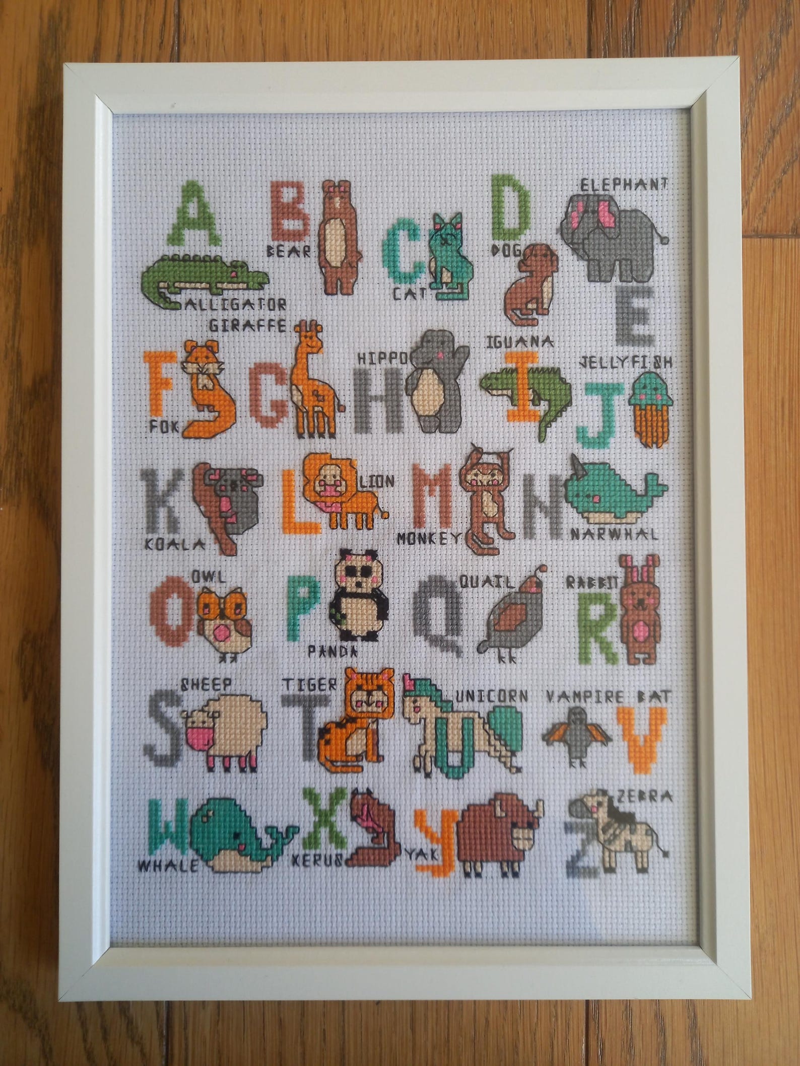 Alphabet Animal Cross Stitch - Etsy