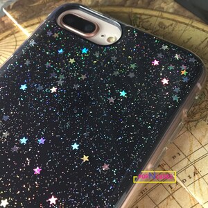 IPhone 15 Celestial Space Astronomy Case With Holographic Stars Glitter ...