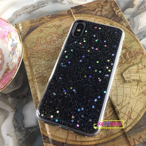 IPhone 15 Celestial Space Astronomy Case With Holographic Stars Glitter ...