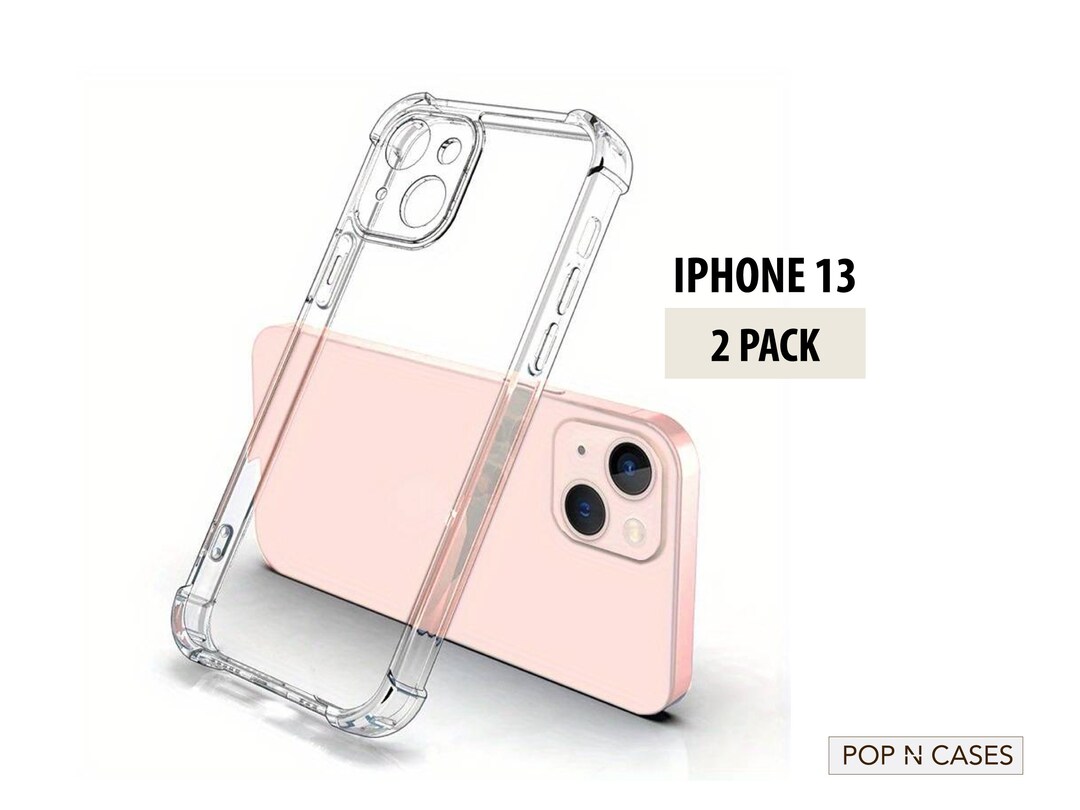 IPhone 13 Clear Gel TPU Case: DIY Design, Shockproof (2 Pack) - Etsy
