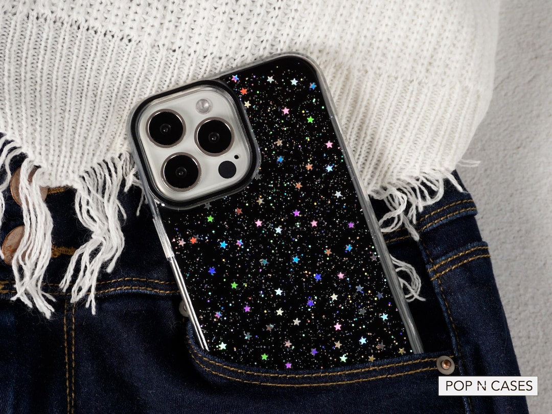 IPhone 16 Celestial Space Phone Case With Holographic Stars, Iridescent ...