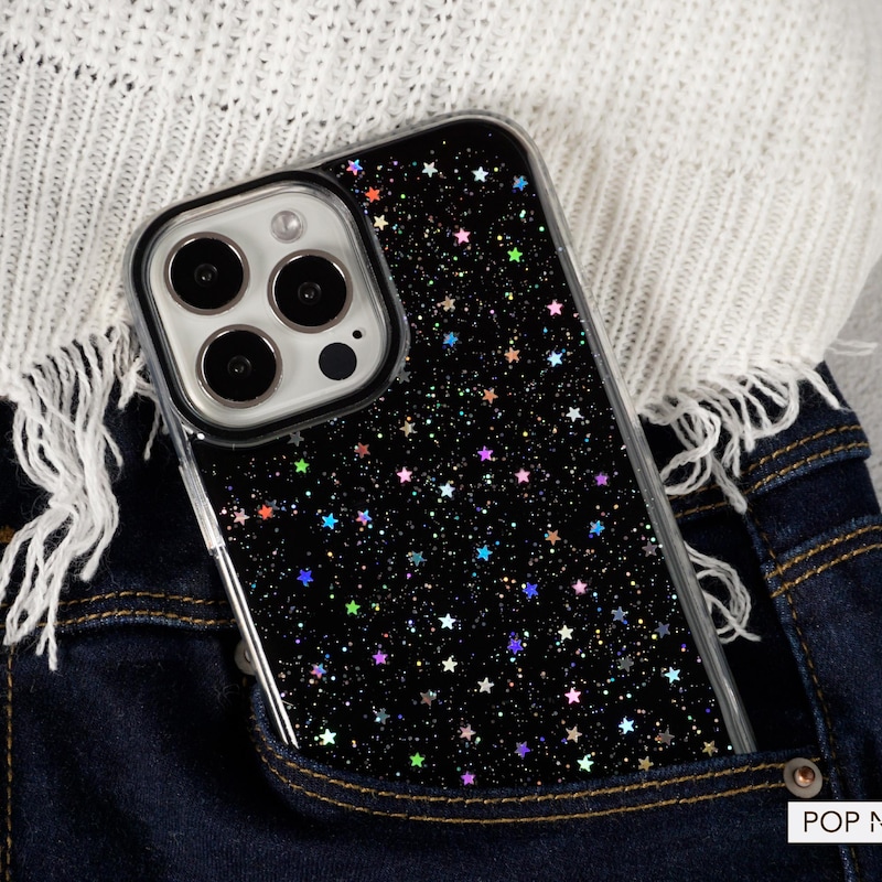 Space Glitter Phone Case - Etsy