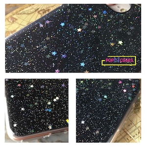 IPhone 15 Celestial Space Astronomy Case With Holographic Stars Glitter ...