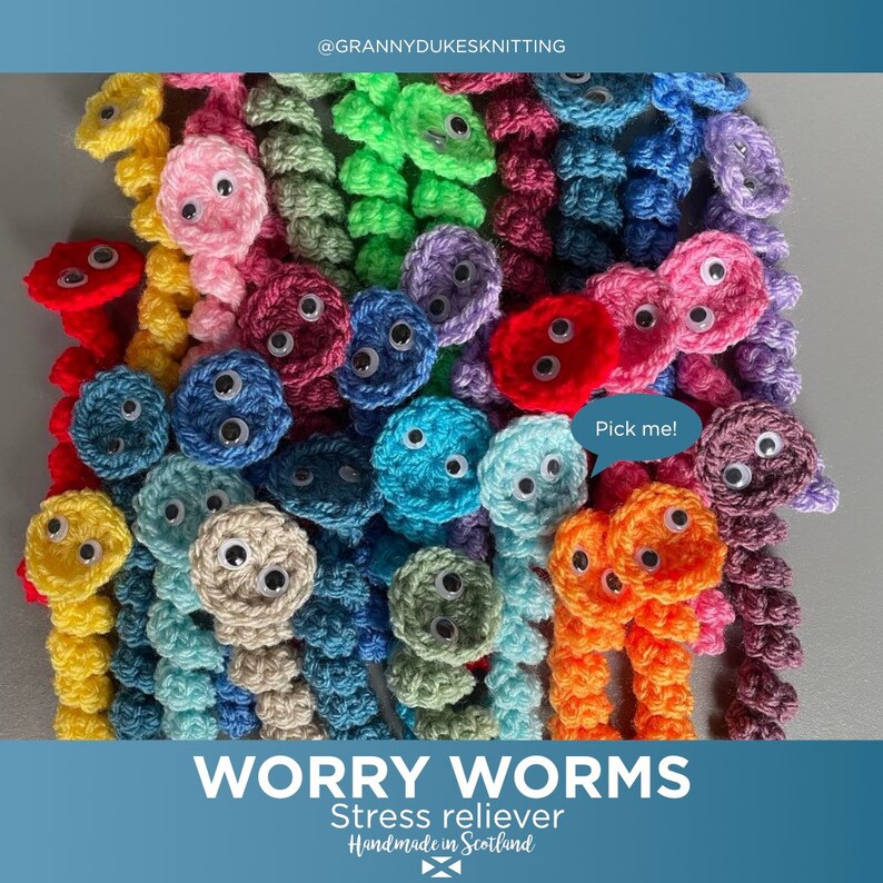 Worry Worms With Googly Eyes and Poem Stress Reliever Anxiety - Etsy ...