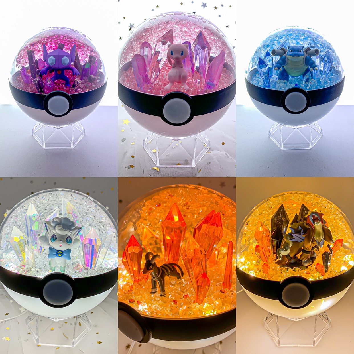 Geode Cave Pokemon Terrarium | Etsy