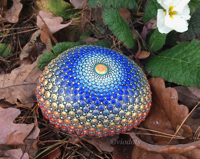 Mandala Stone, Big, Hand Painted - Etsy