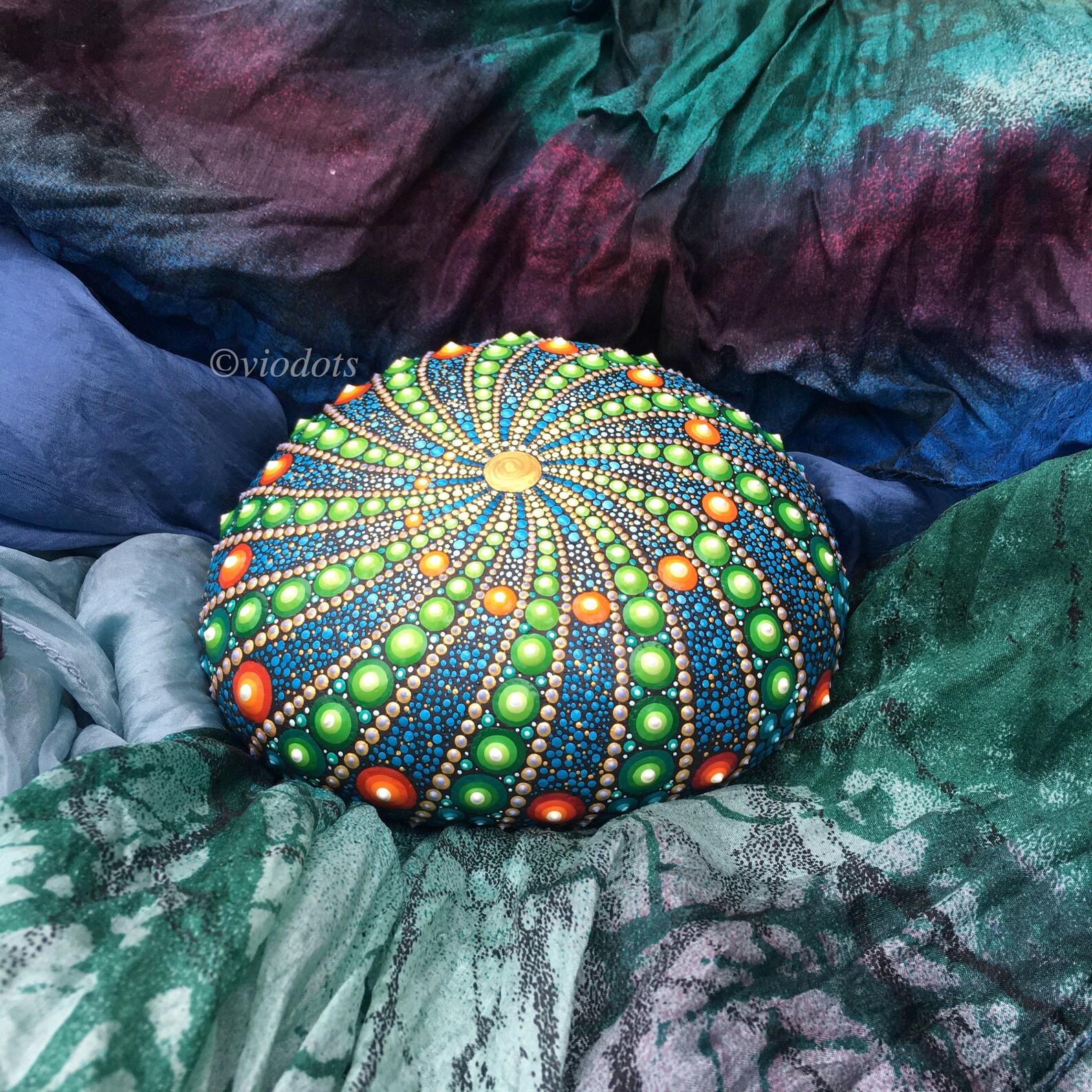 Mandala Stone, Big, Hand Painted - Etsy