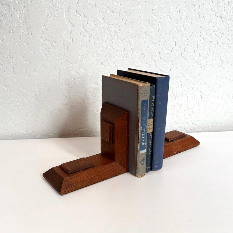 Wood Bookends - Etsy