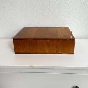 Vintage Wood Two Drawer Index Card Catalog | Library Catalog - Etsy