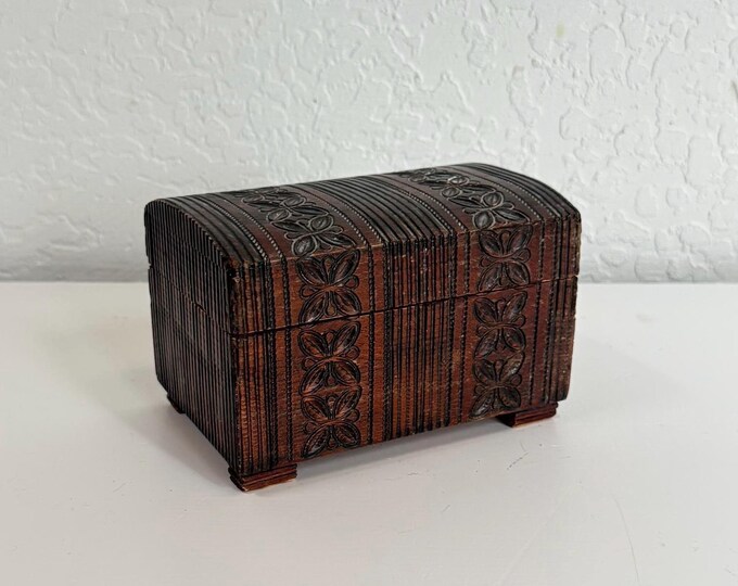 Polish Folk Art Box Carved | Treasure Chest - Etsy