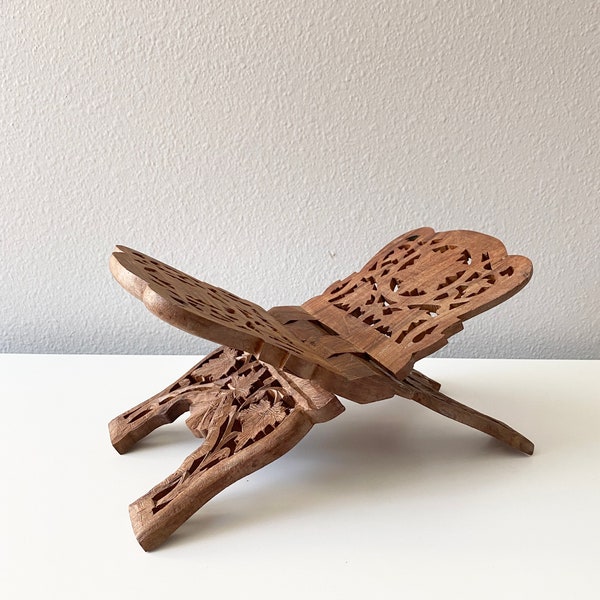 Carved Wood Stand - Etsy