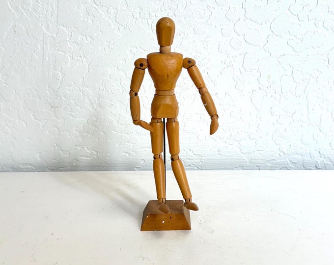 Vintage Wood Articulating Wood Form | Human Figure | Artist Form - Etsy