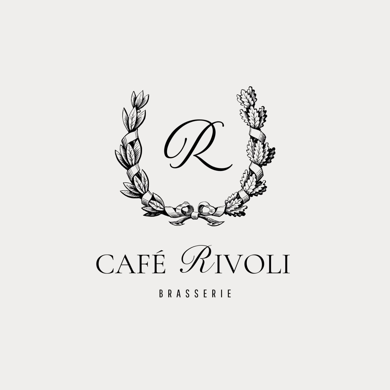 Premade Logo Design | Luxury French Cafè Logo | Laurel Wreath Logo ...