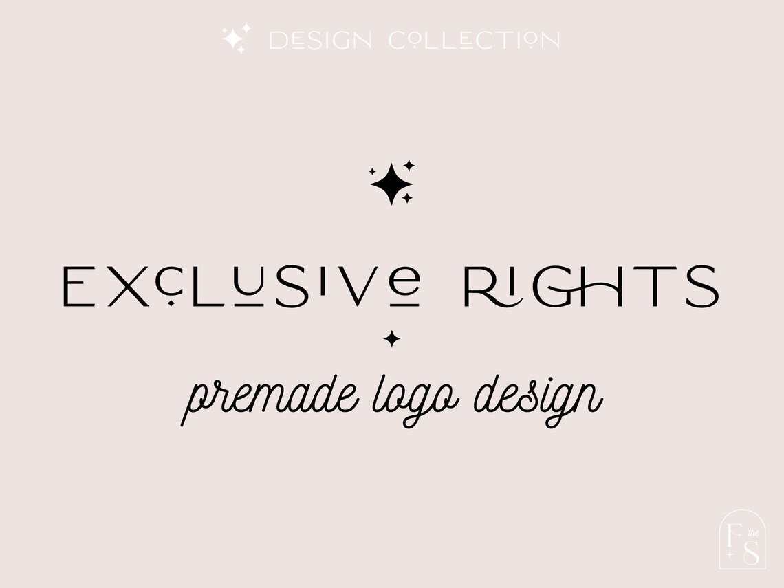 Exclusive Rights Design Add-on Premade Logo Exclusive Rights Exclusive ...
